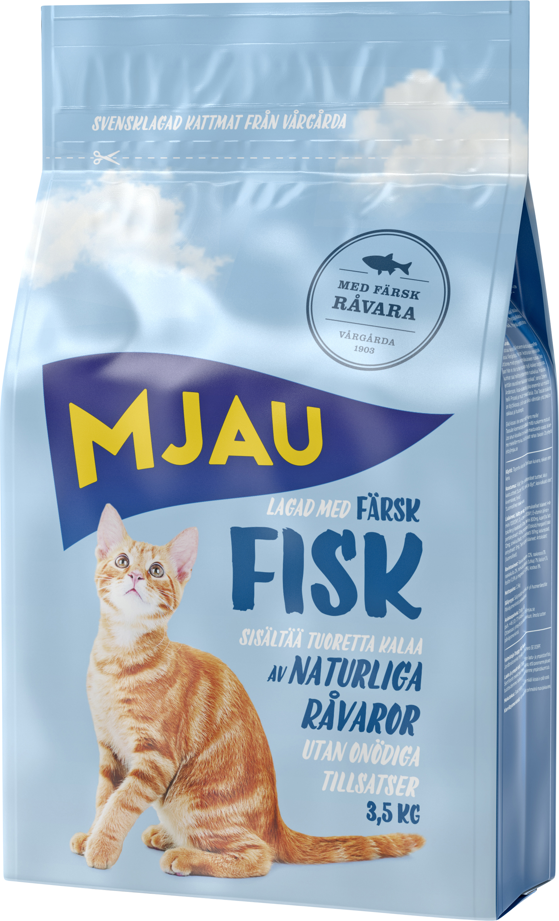 Mjau - Svensktillverkad Kattmat