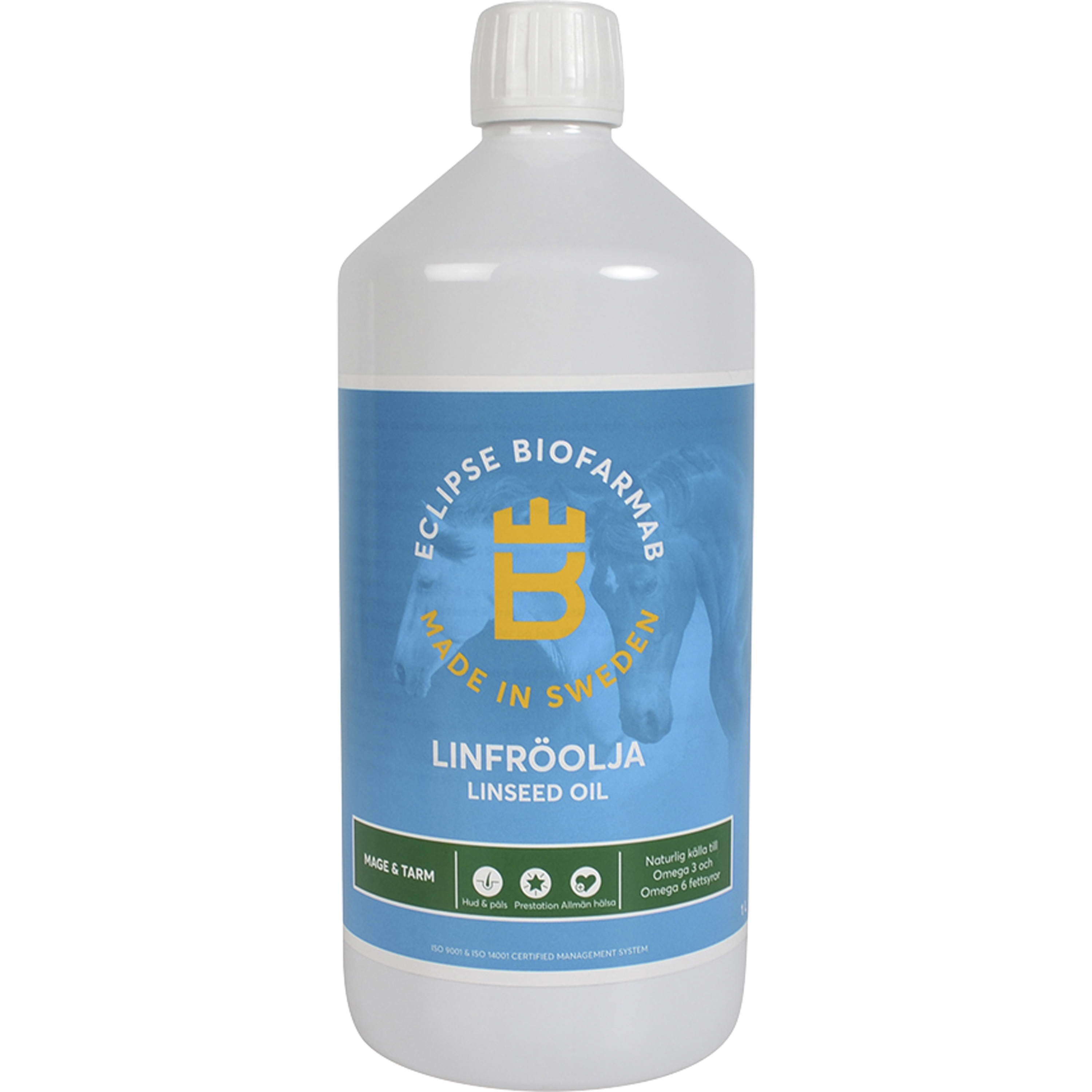 Fodertillskott Eclipse Biofarmab Linfröolja 1L