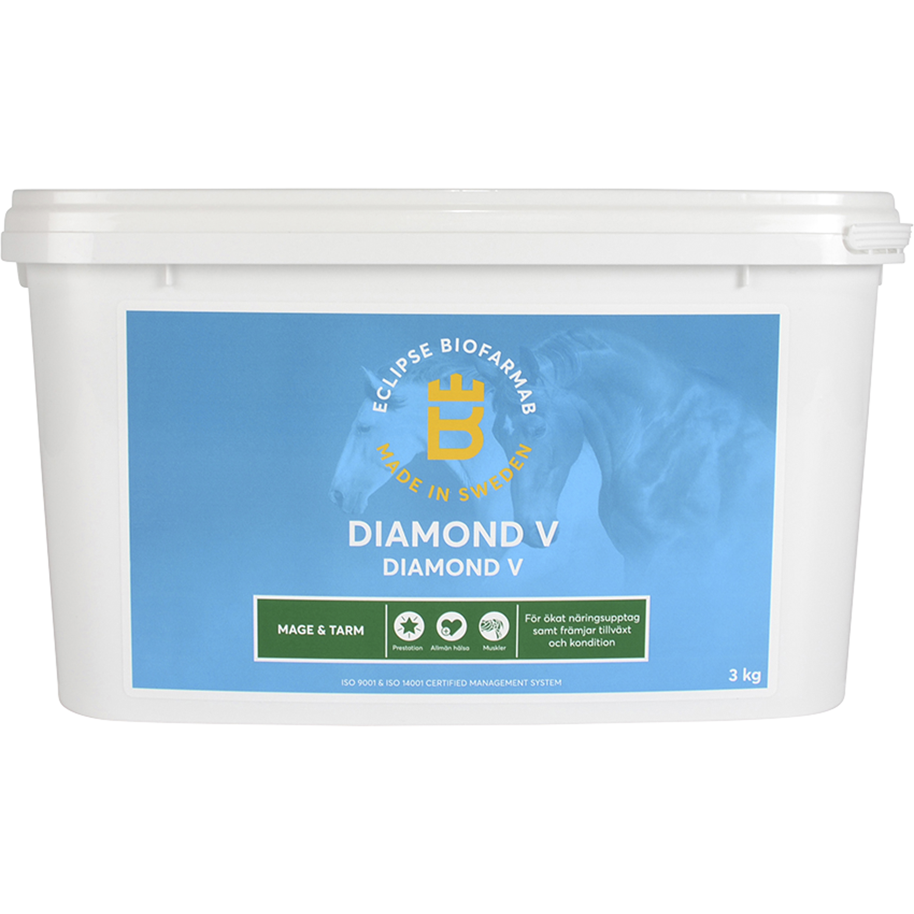 Fodertillskott Eclipse Biofarmab Foderjäst Diamond V 3kg