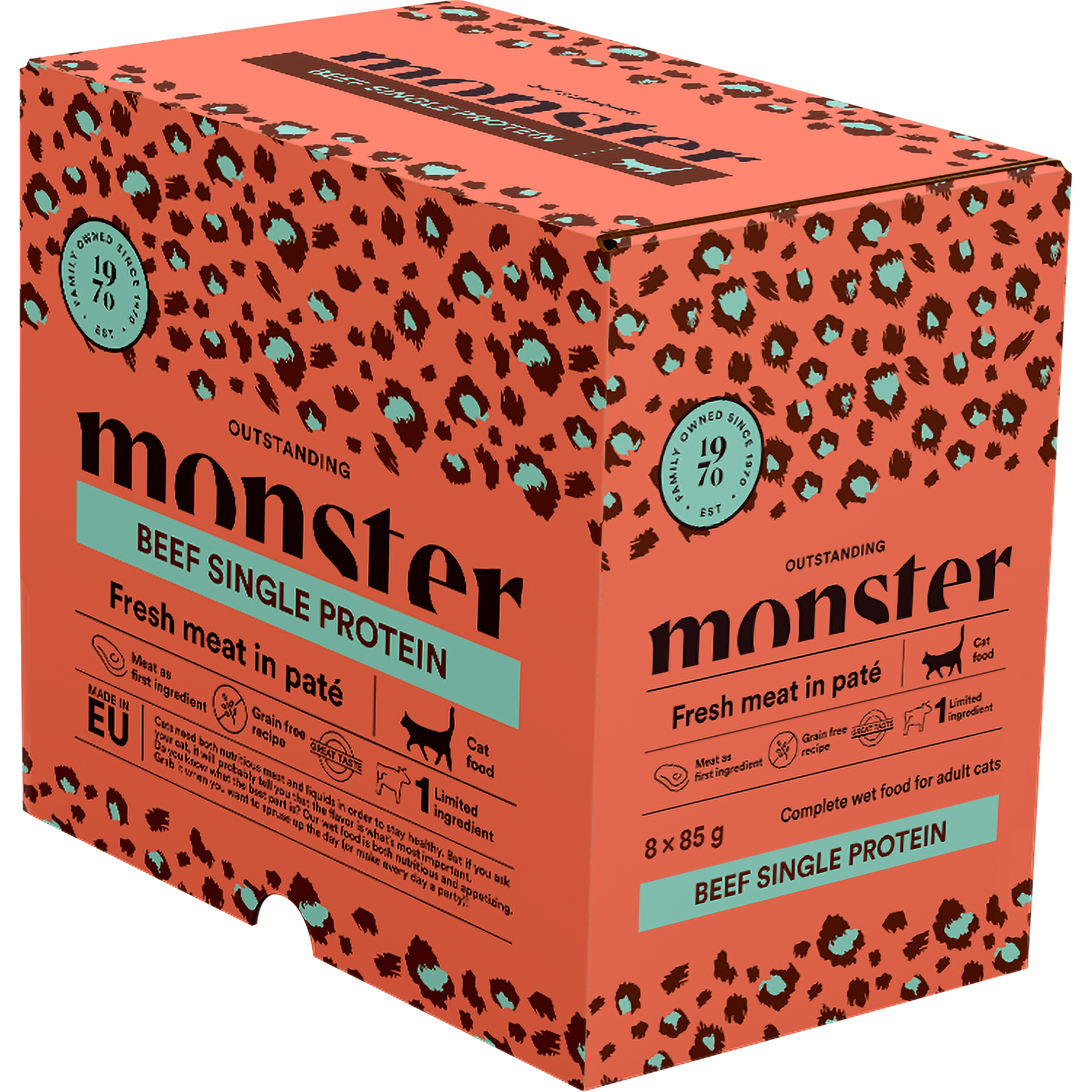 Monster - Hundfoder, Kattmat & Kattsand