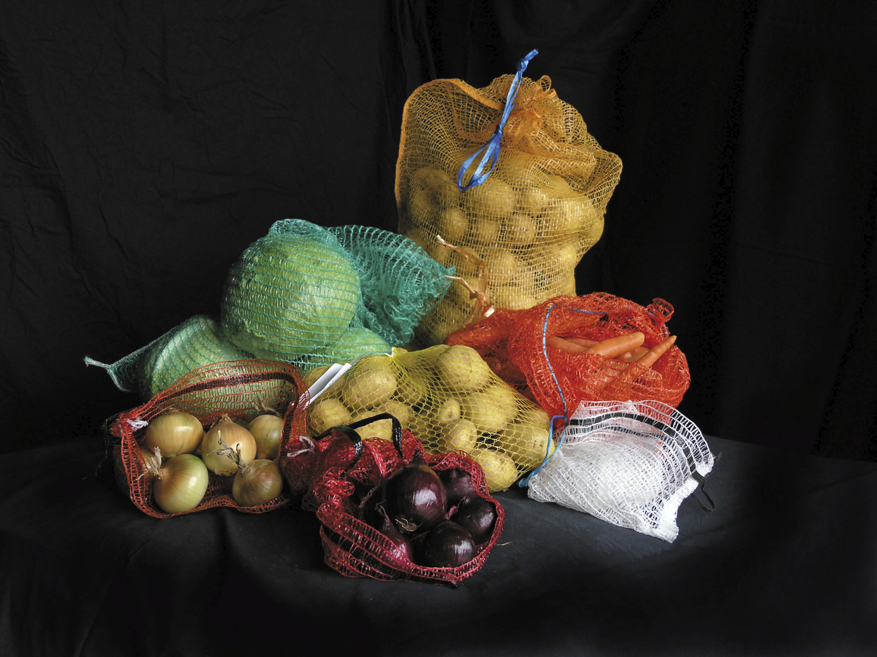 Nätsäck Leno för Lök/Rotfrukter Brons 25kg/st