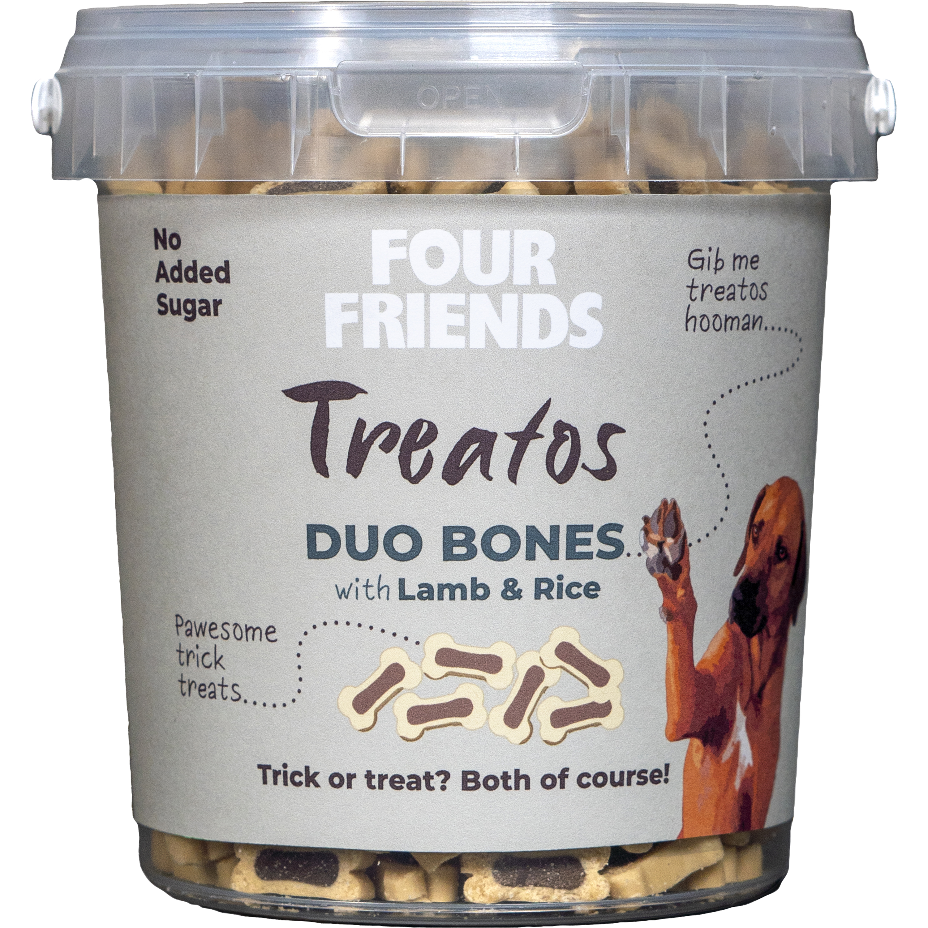 Hundgodis Four Friends Duo Bones 500g