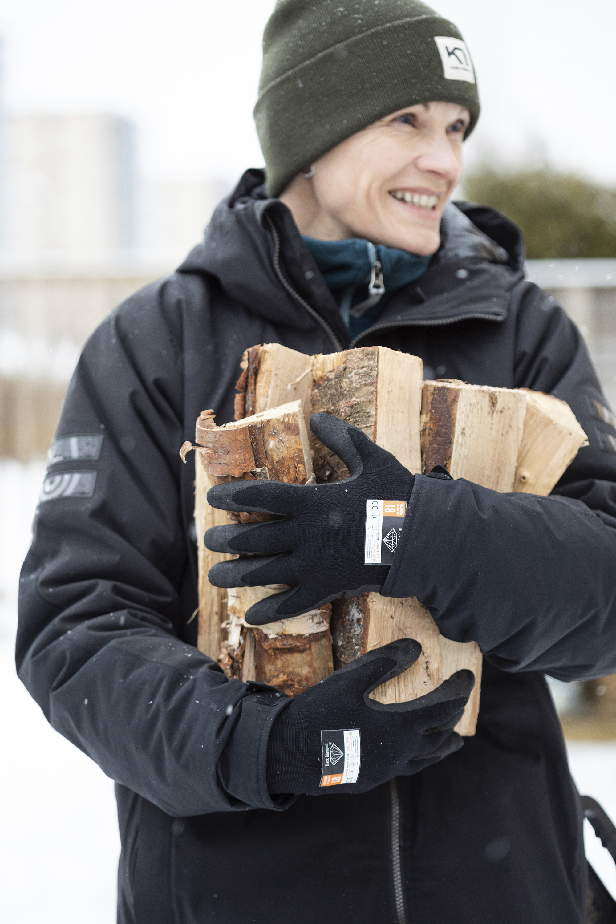 Montagehandskar Granberg Varmfodrade Vinyl Svart 9