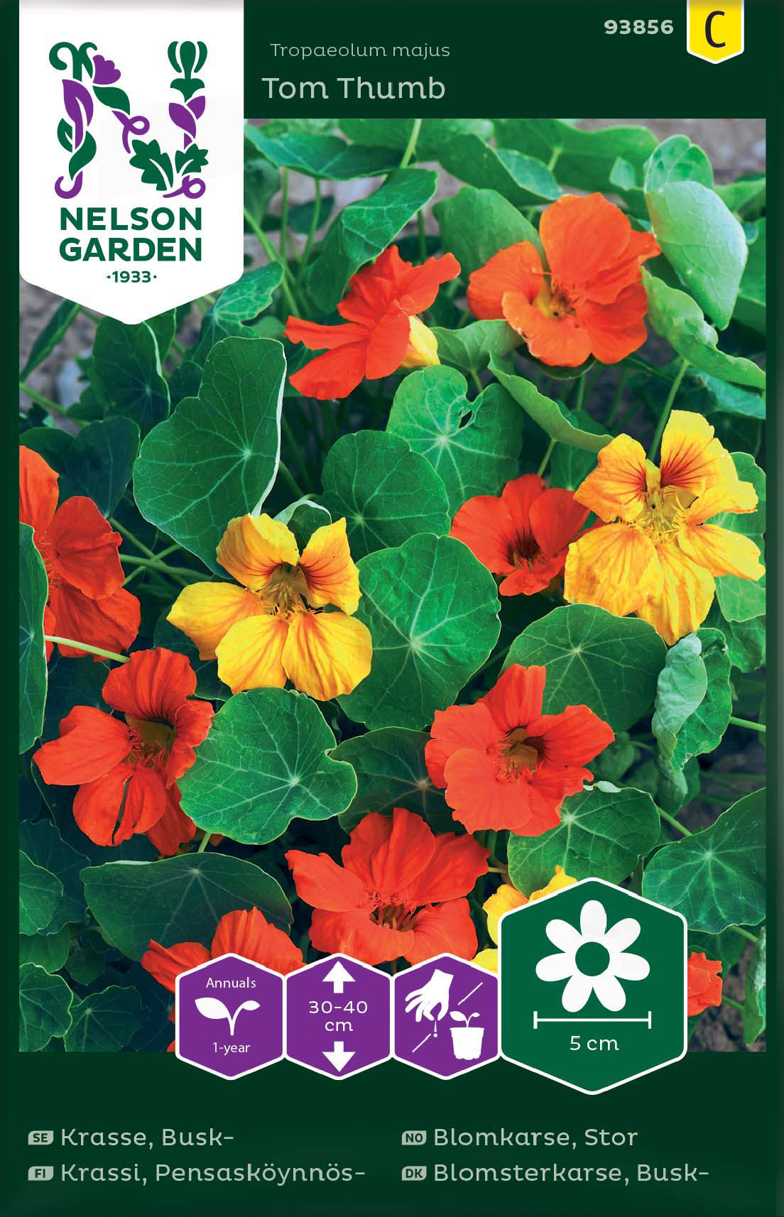 Fröer Nelson Garden Krasse Busk- Tom Thumb Blandade Färger | granngarden.se