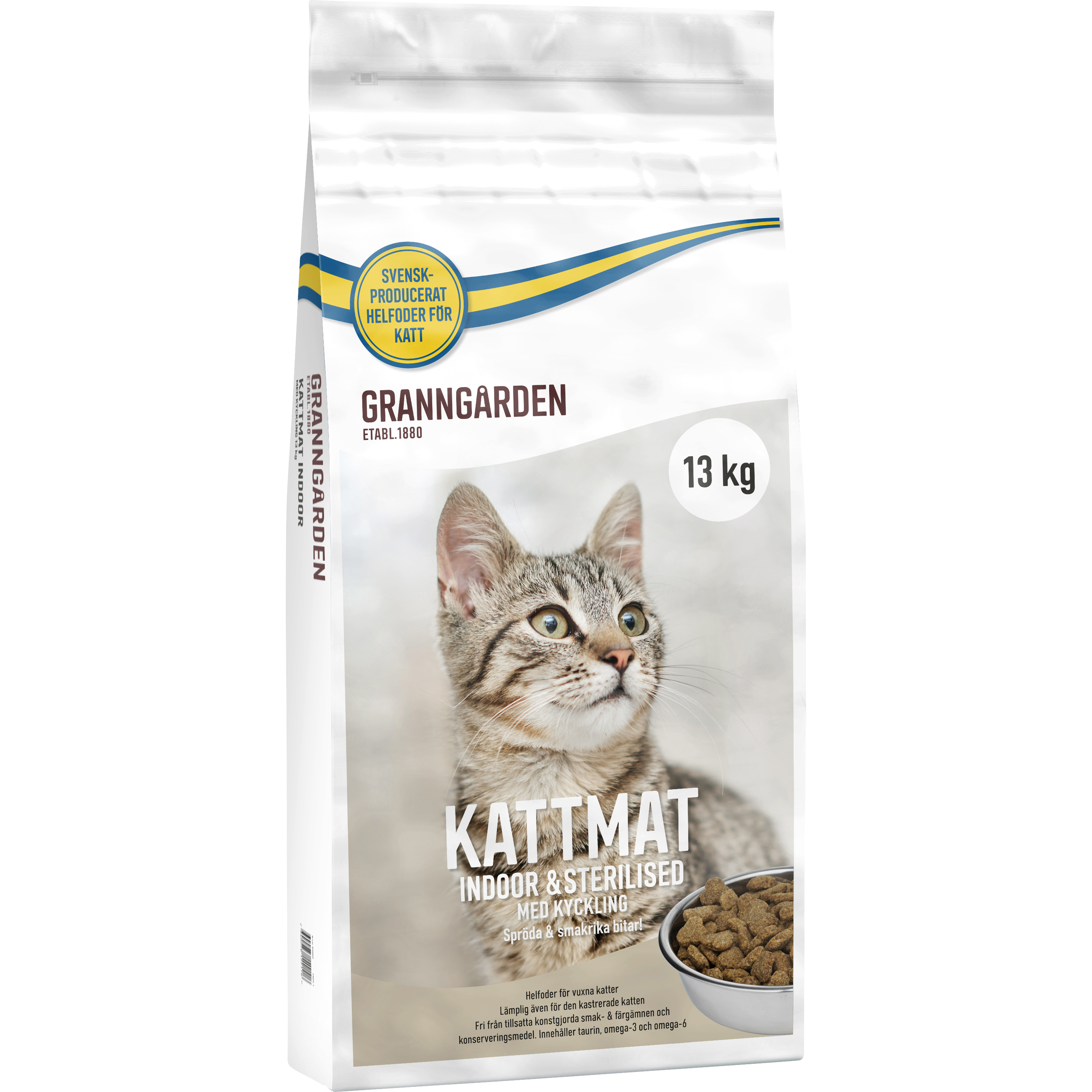 Kattmat Granngården Adult Indoor & Sterilised Kyckling 13kg