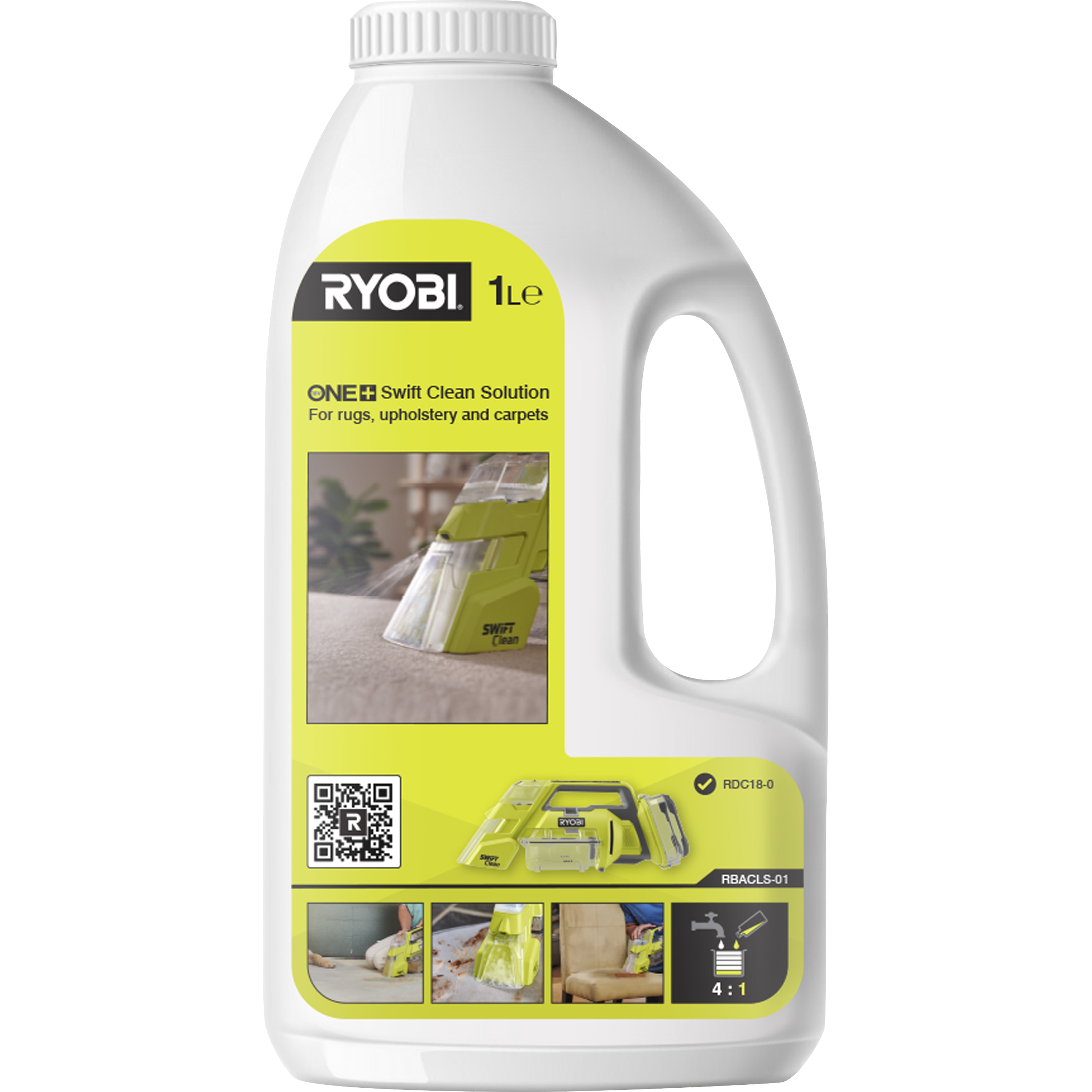Matt- och textiltvätt Ryobi Swift Clean RDC18-0 ex. batteri
