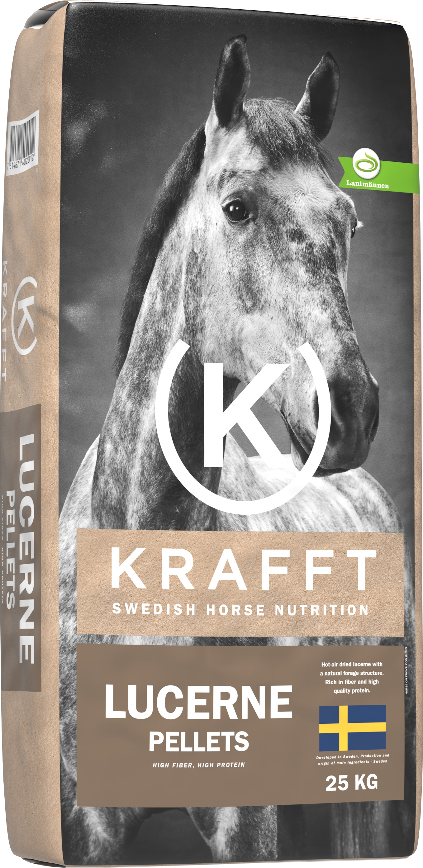 Hästfoder Krafft Lucerne Pellets 25kg