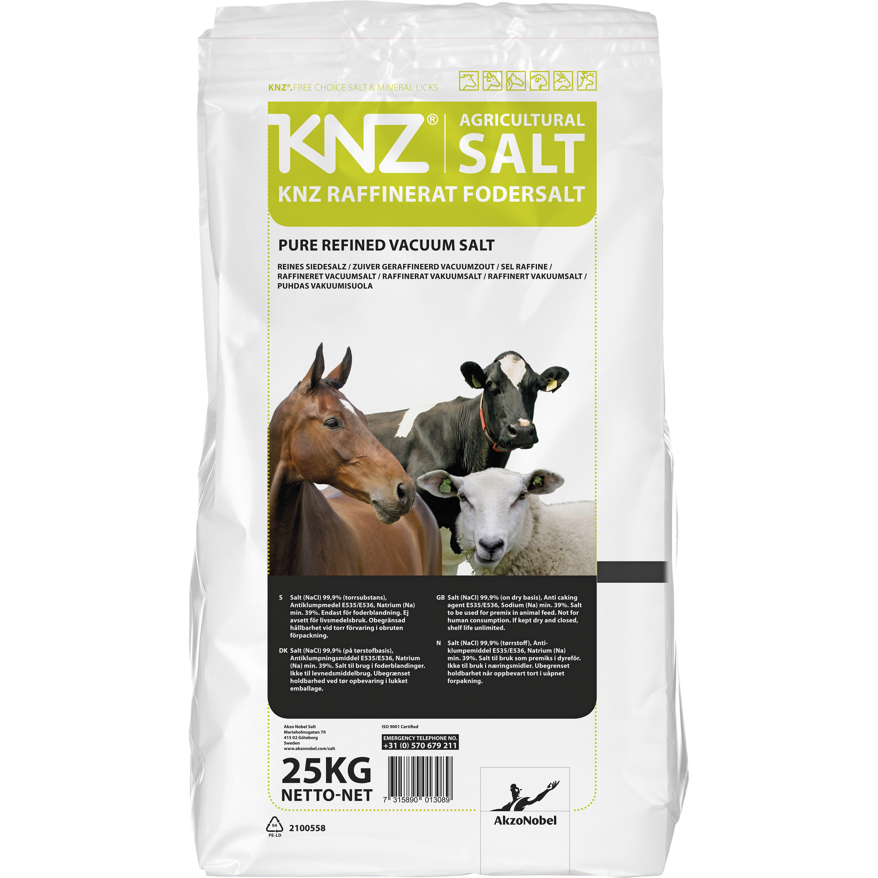 Fodersalt KNZ Raffinerat 25kg